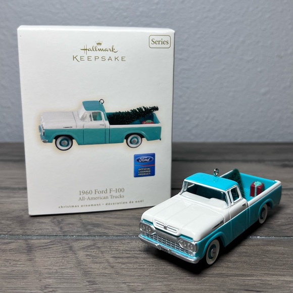 Hallmark | Holiday | Hallmark 96 Ford F100 Toy Truck Teal And White ...